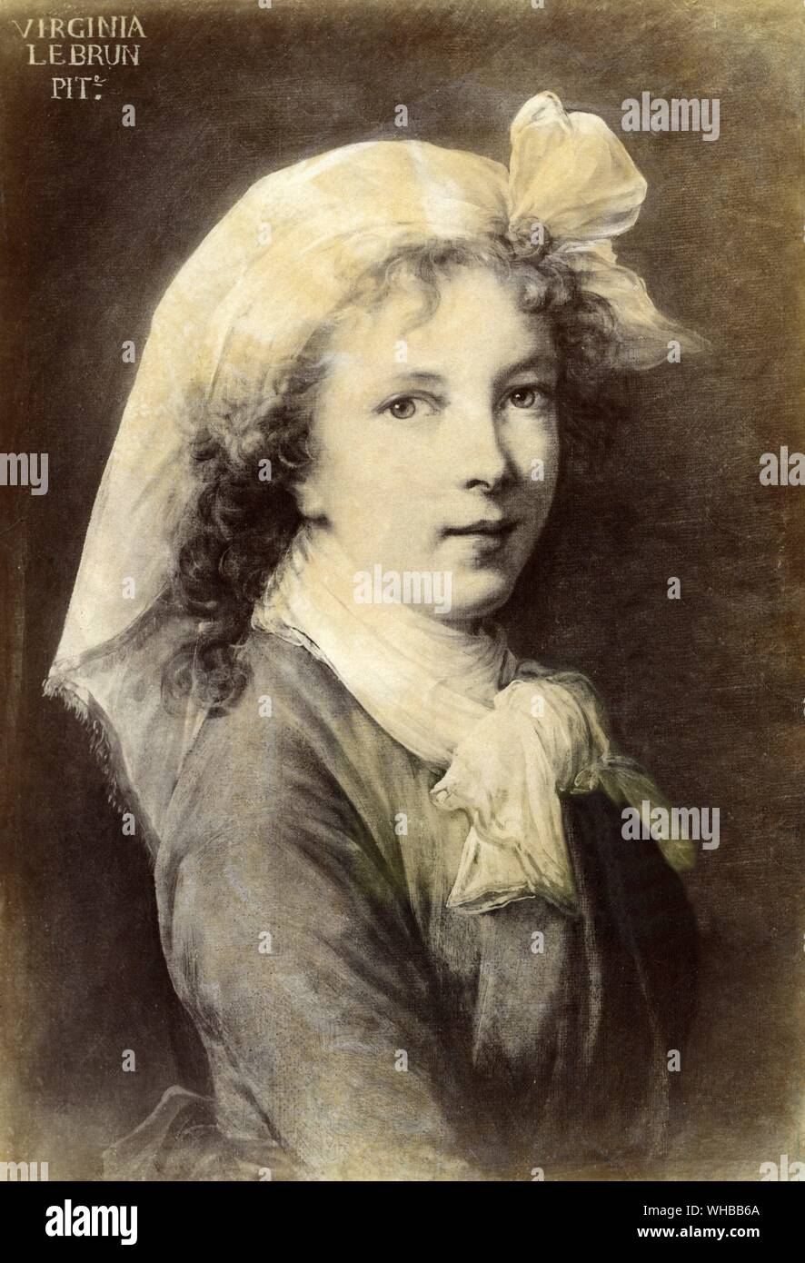 Madame Elizabeth Vigee Lebrun 1755 - 1842 self portrait , oil on canvas ...