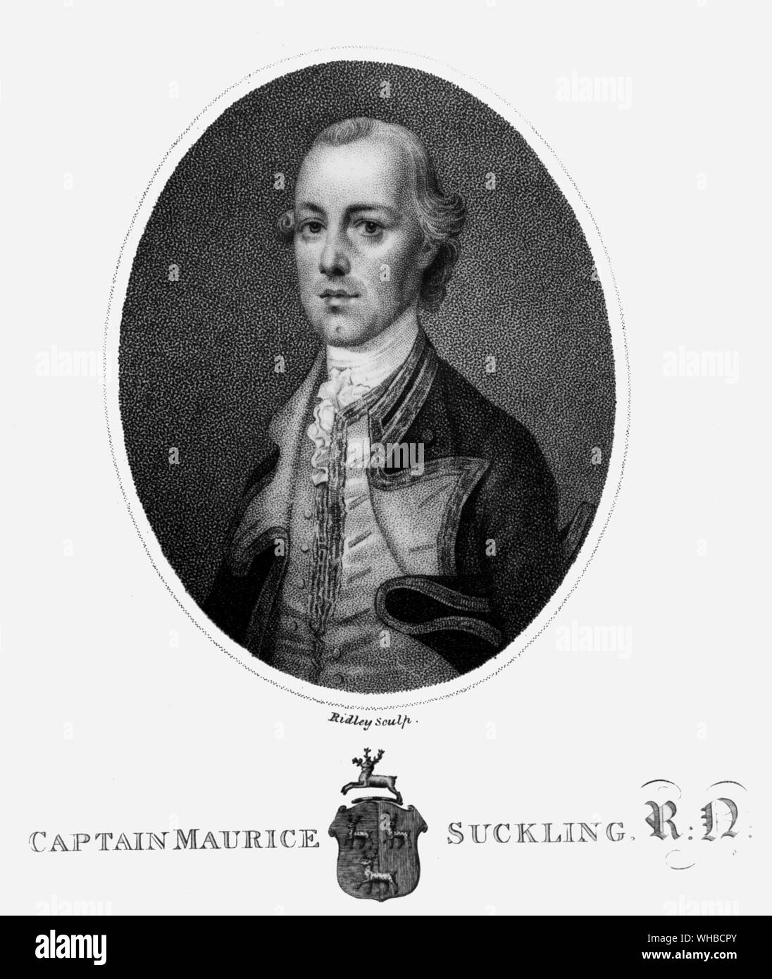 Captain Maurice Suckling (Nelson's uncle Stock Photo - Alamy