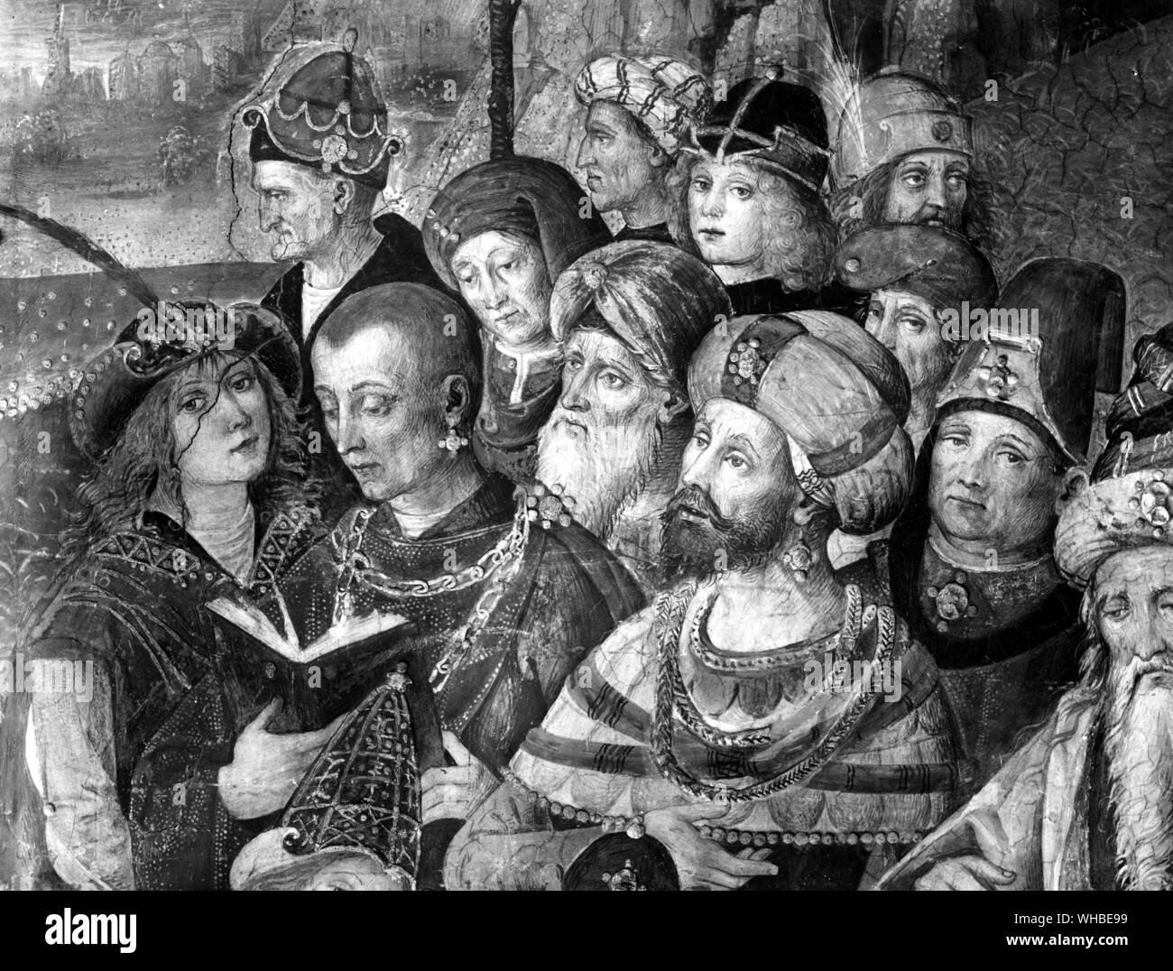 St Catherine's Disputation - Details of one of the Frescoes in the ...