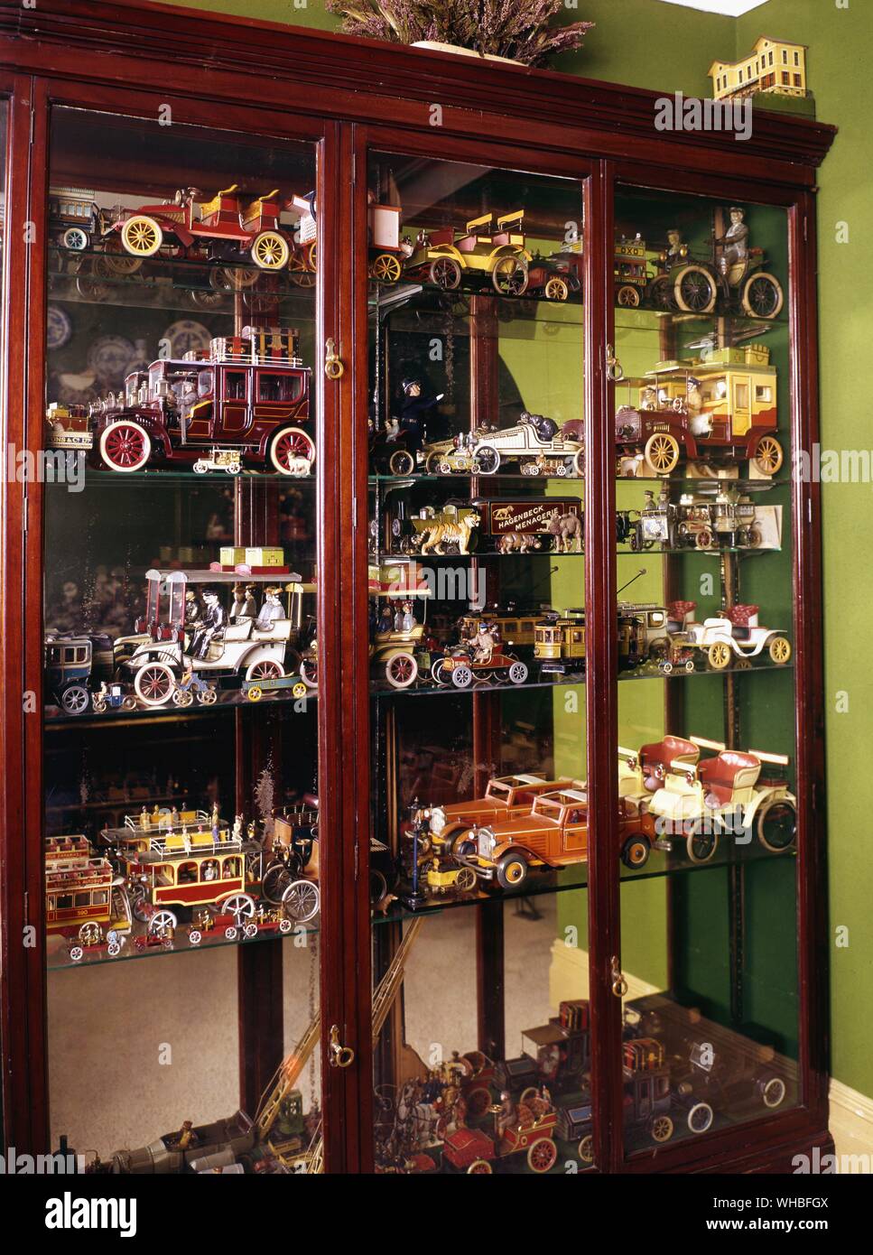 A selection of tin plate model cars and automobiles Stock Photo - Alamy