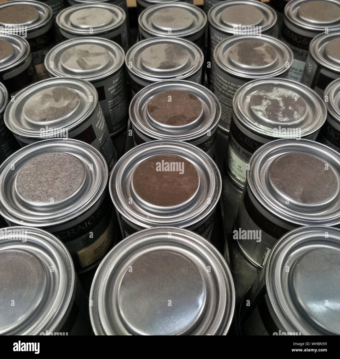 Tins of paint hi-res stock photography and images - Alamy