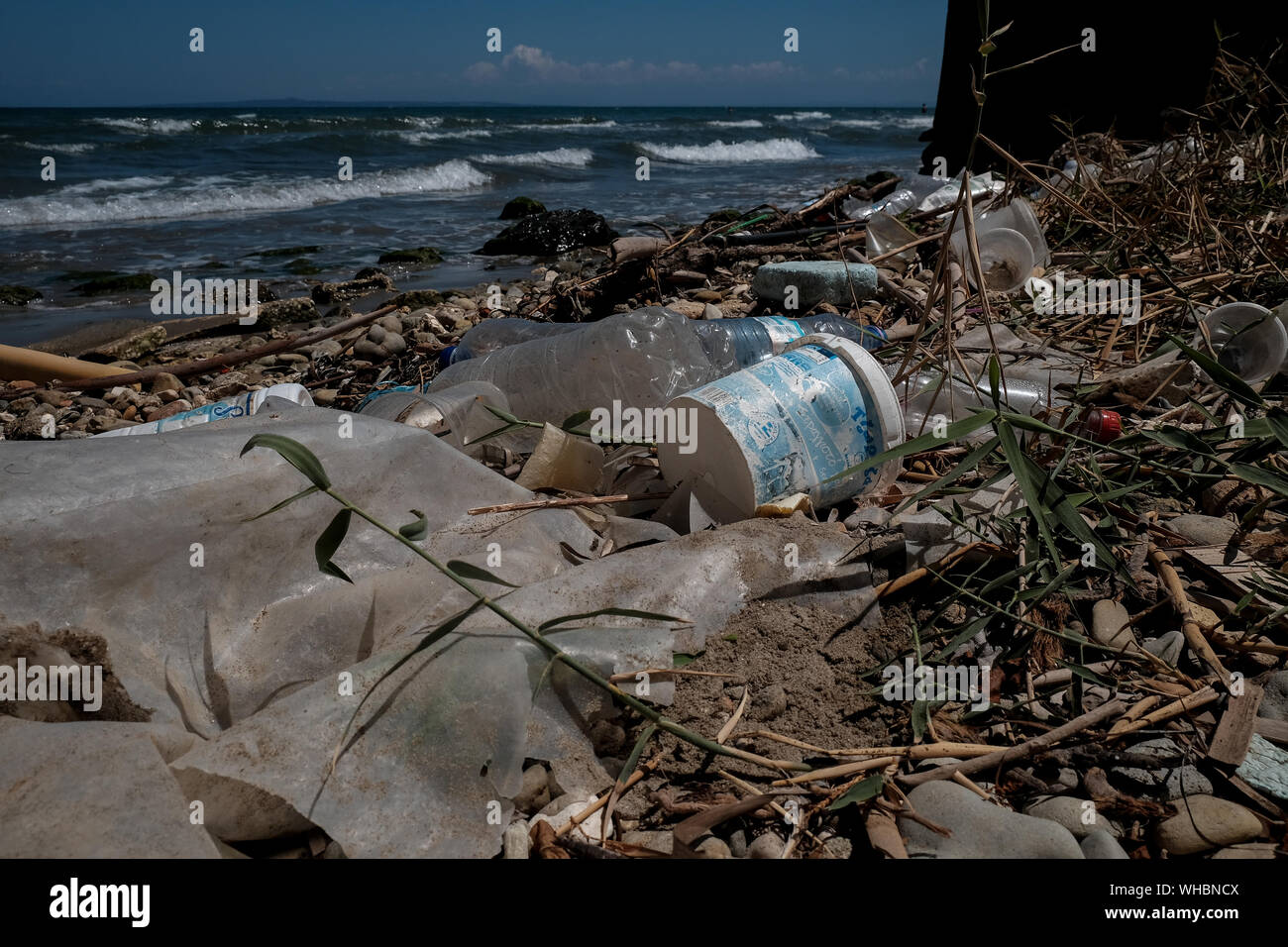Plastic sheet pollution beach hi-res stock photography and images - Alamy