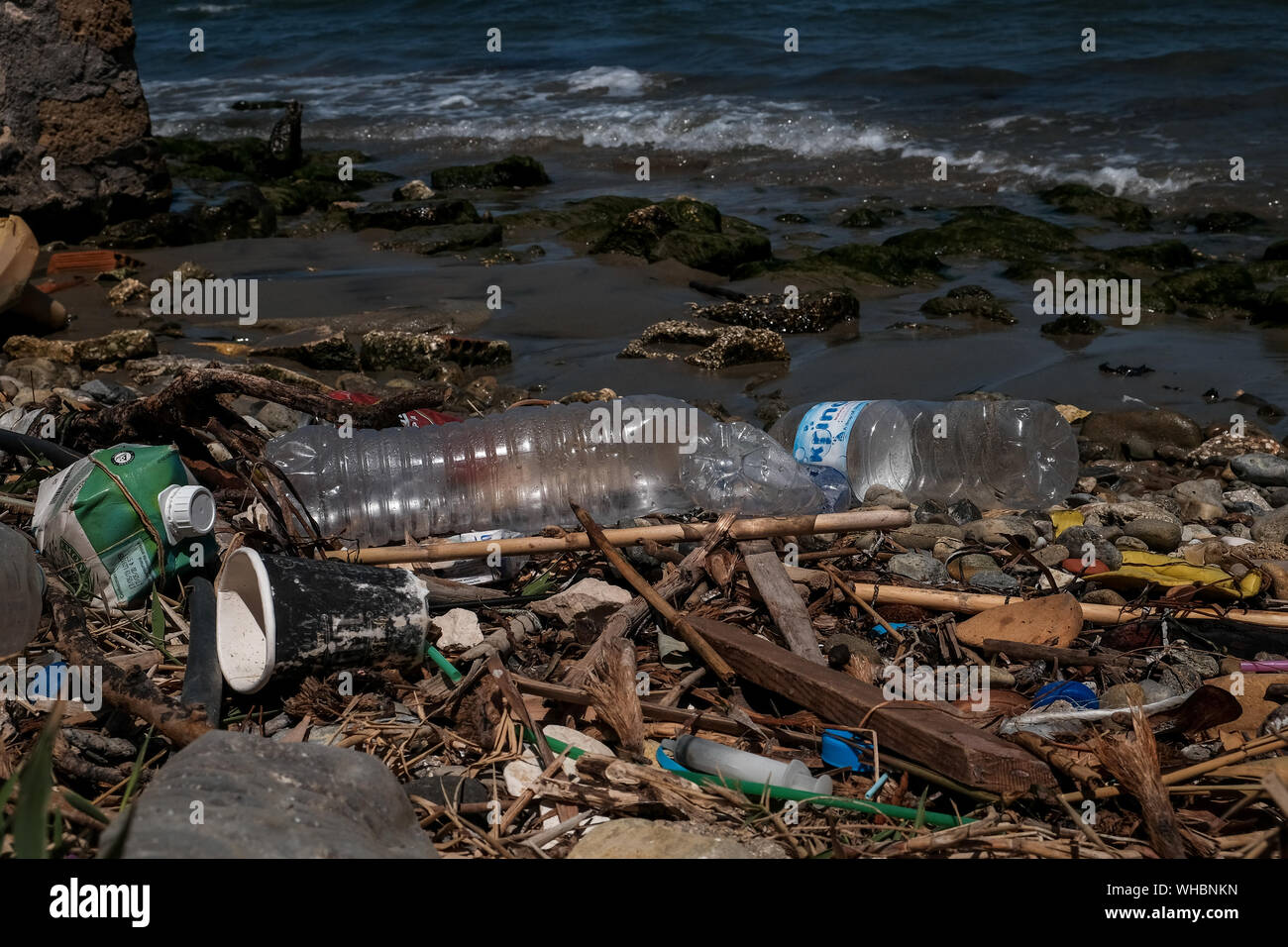 Plastic sheet pollution beach hi-res stock photography and images - Alamy