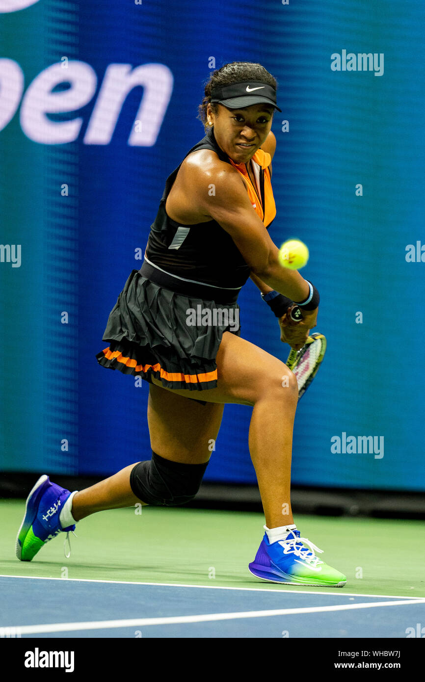 Naomi Osaka of Japan competing in the third round of the 2019 US Open Tennis Stock Photo - Alamy