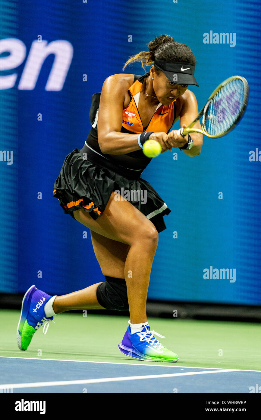 Naomi Osaka of Japan competing in the third round of the 2019 US Open Tennis Stock Photo - Alamy