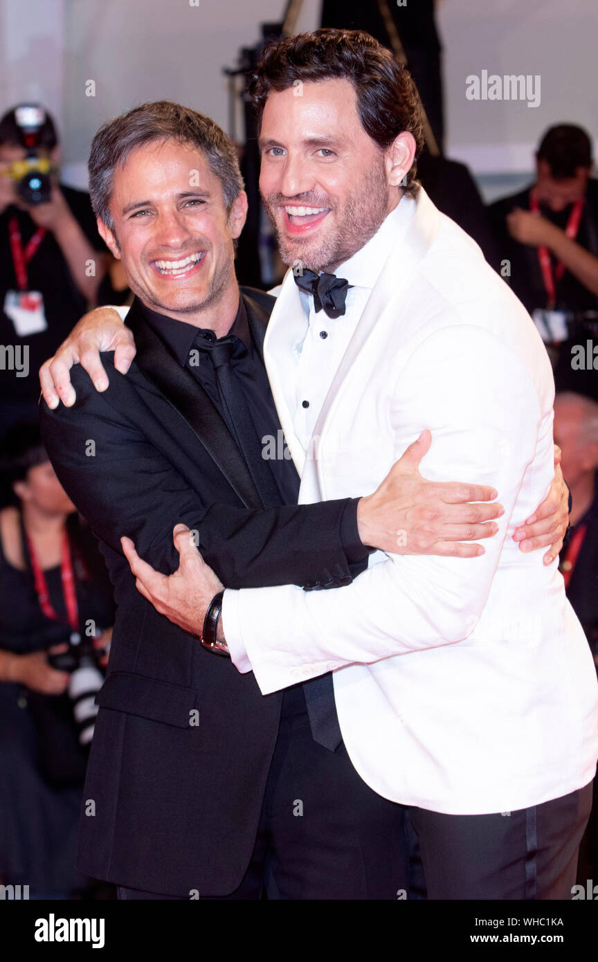 Venice, Italien. 01st Sep, 2019. Gael Garcia Bernal and Edgar Ramirez ...