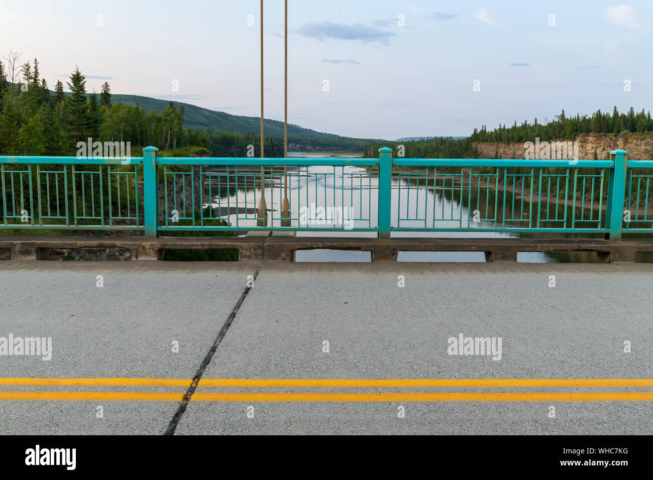Hudsons Hope Suspension Bridge High Resolution Stock Photography and ...