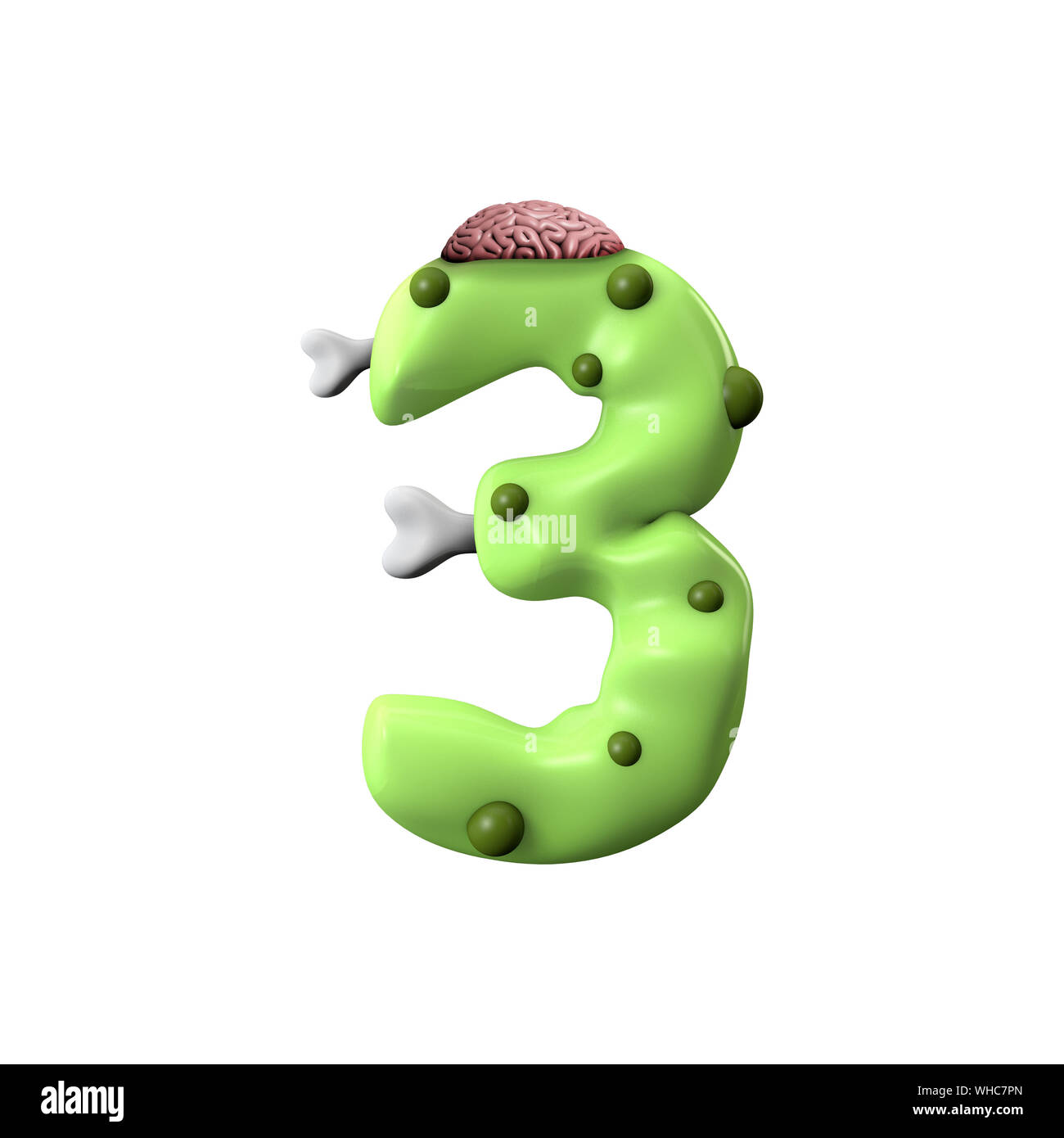 Cartoon Halloween Bone Number High Resolution Stock Photography and ...