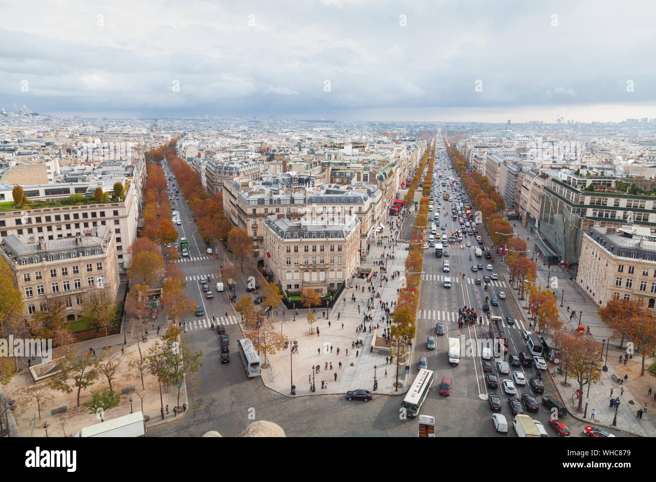 Arc de triomphe aerial hi-res stock photography and images - Alamy