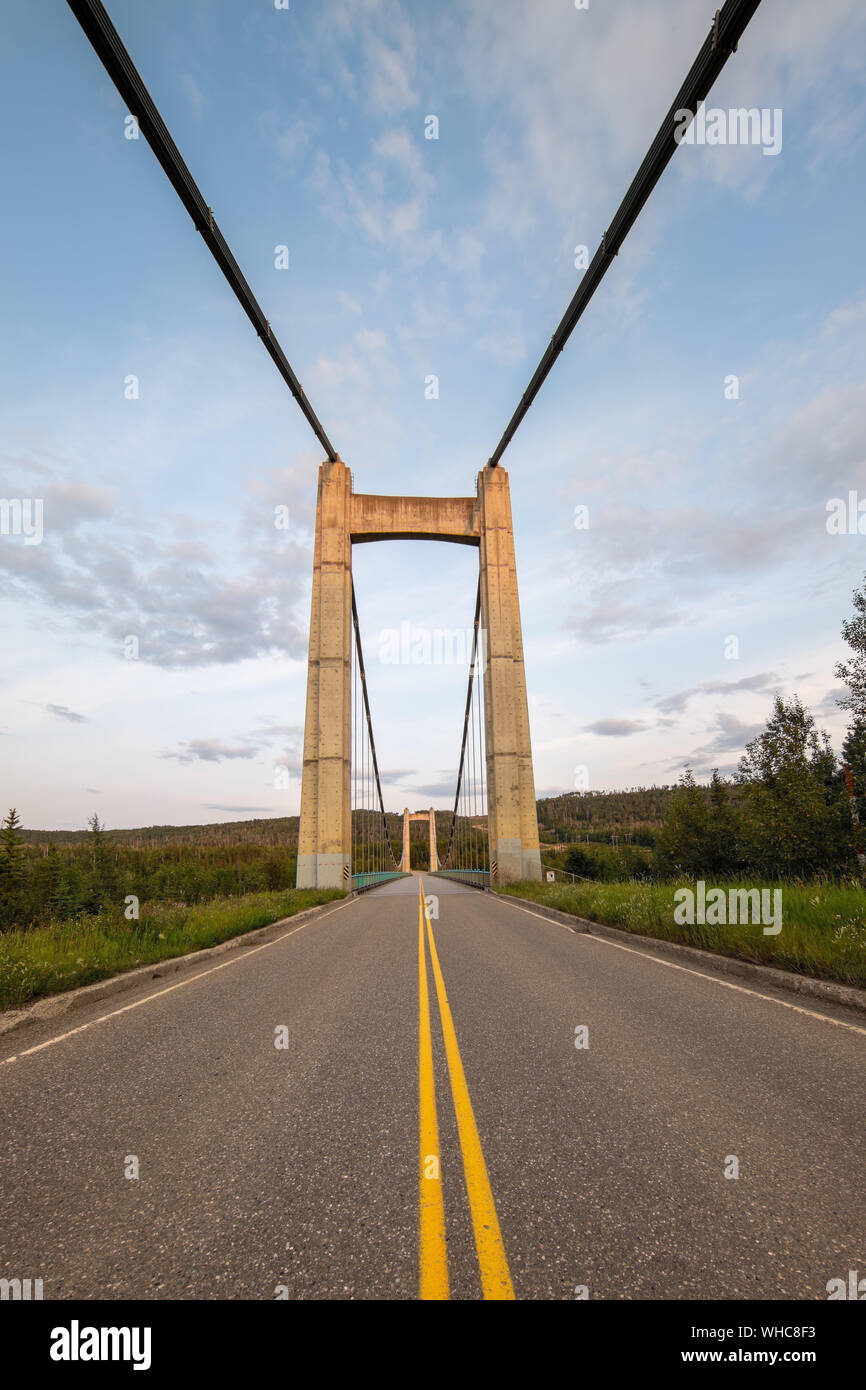 Hudsons Hope Suspension Bridge High Resolution Stock Photography and ...