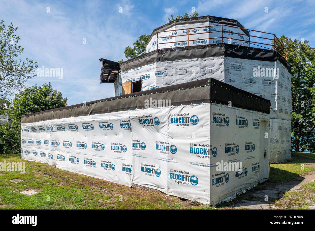 House of Tomorrow - 1933 World's Fair House in Beverly Shores Stock ...