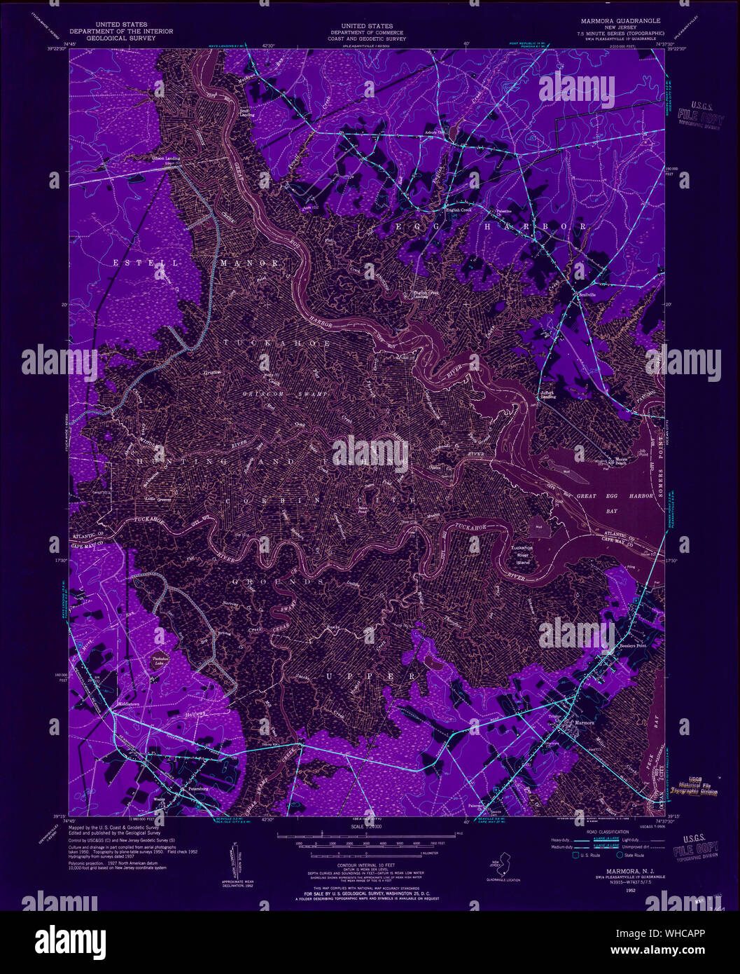 Map of marmora new jersey hi-res stock photography and images - Alamy