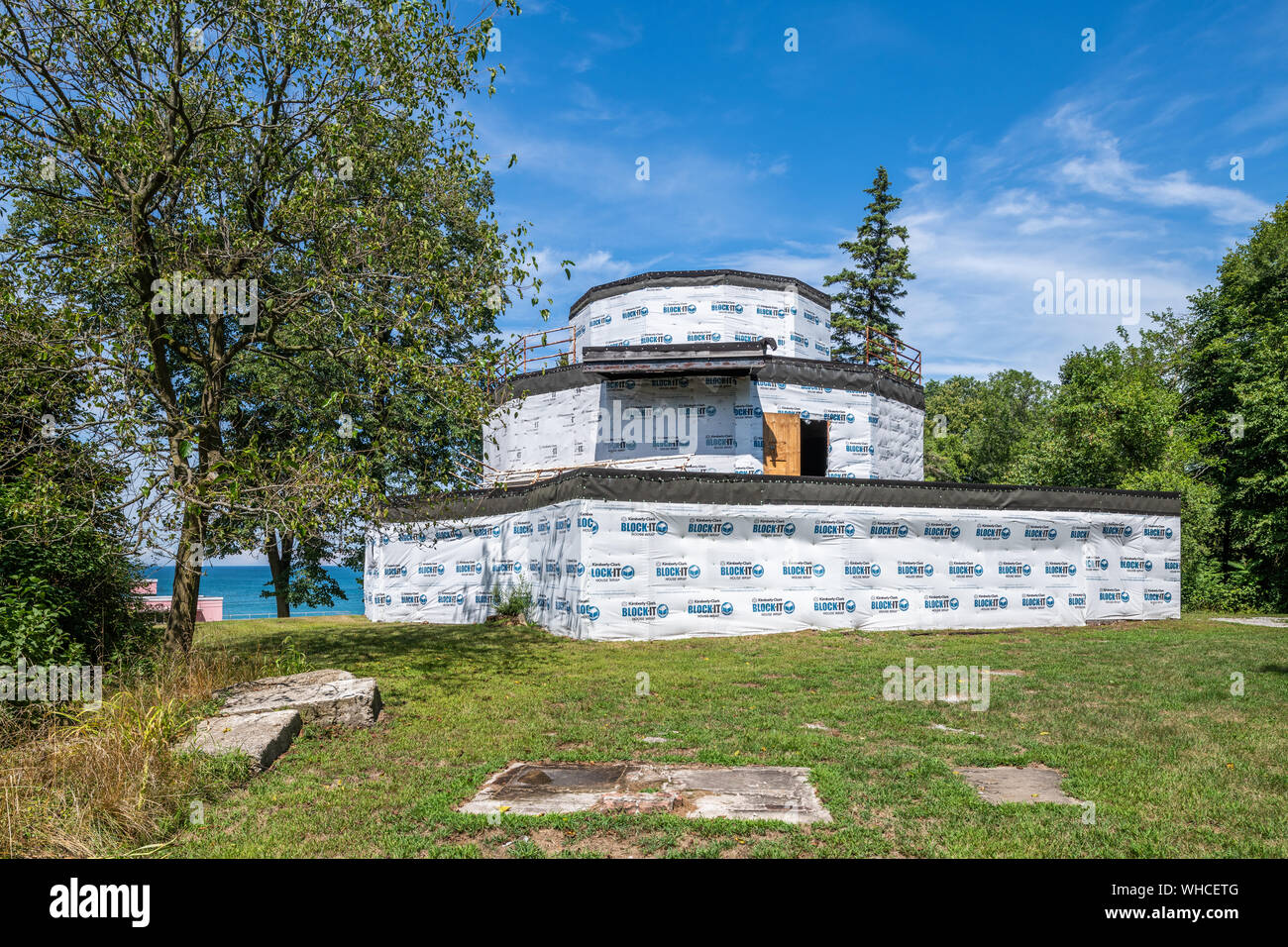 House of Tomorrow - 1933 World's Fair House in Beverly Shores Stock ...