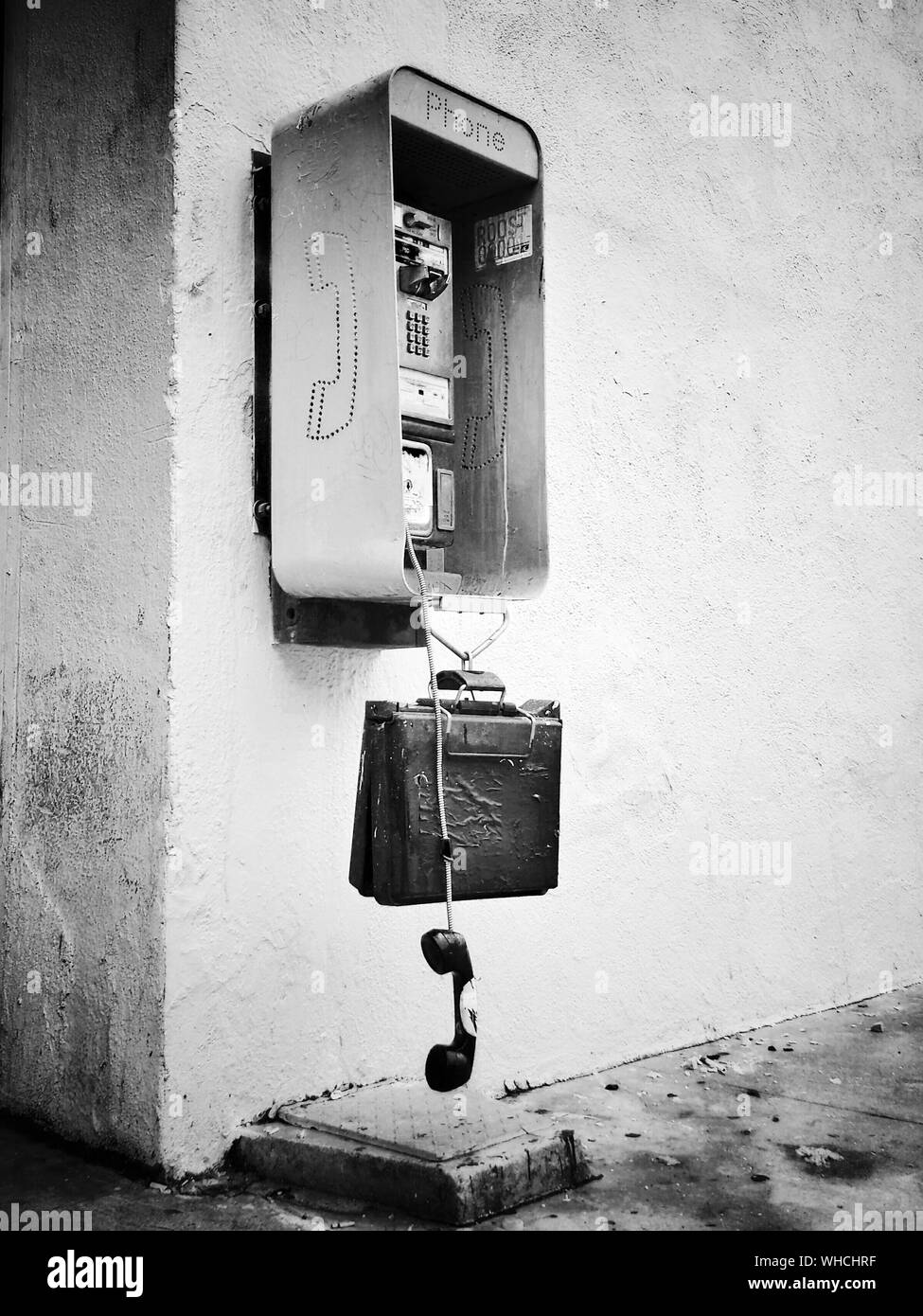 Old phone off the hook Black and White Stock Photos & Images - Alamy