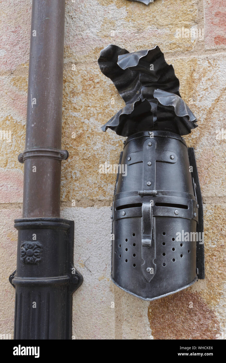 Mask of a medieval knight armor Stock Photo - Alamy