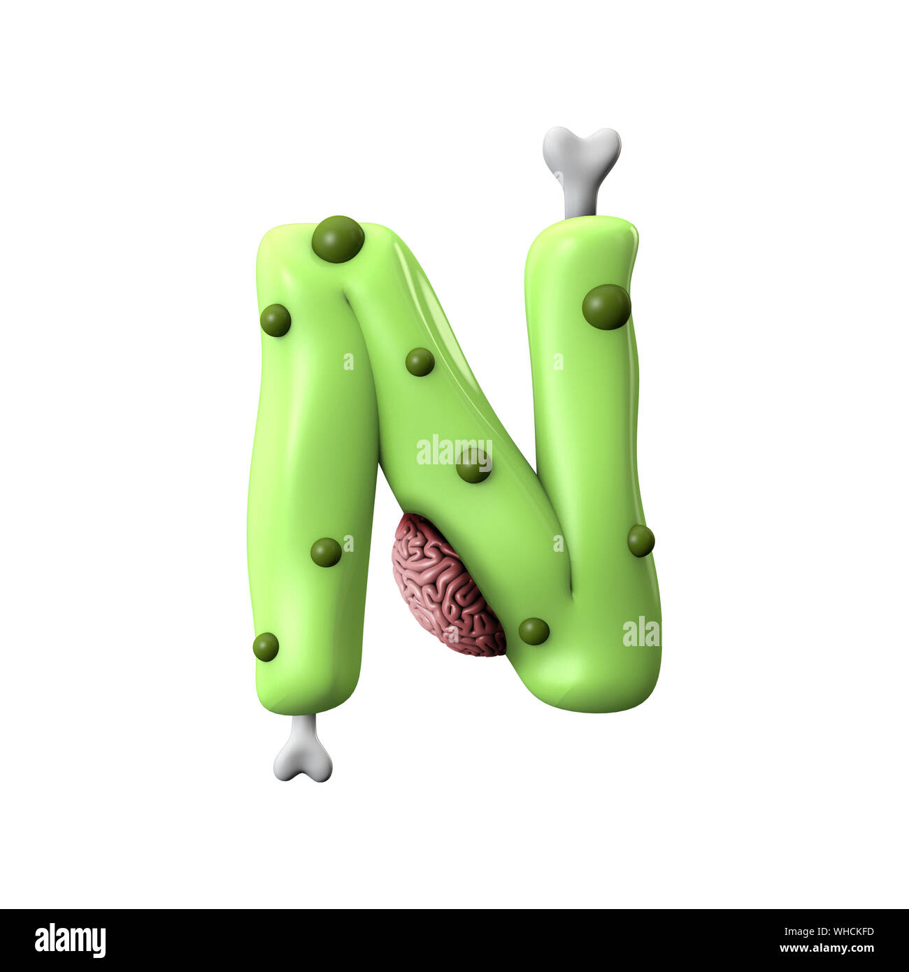 Cartoon letter n halloween Cut Out Stock Images & Pictures - Alamy