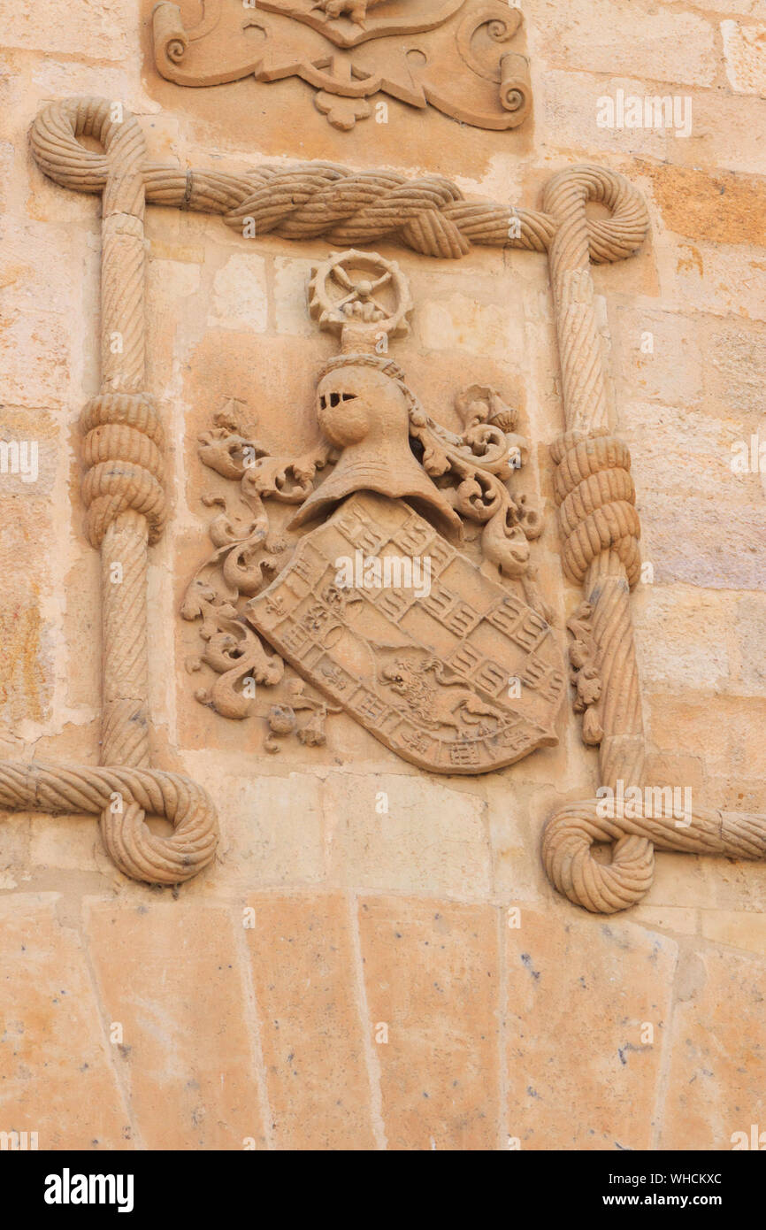 Zamora,Spain,9,2013;Shield on the side of a Catholic temple Stock Photo ...