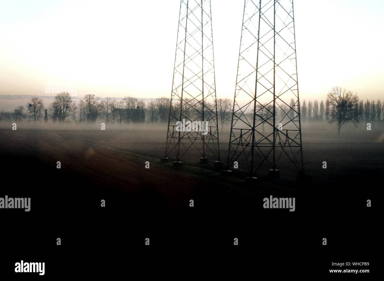 Pylons in landscape hi-res stock photography and images - Alamy