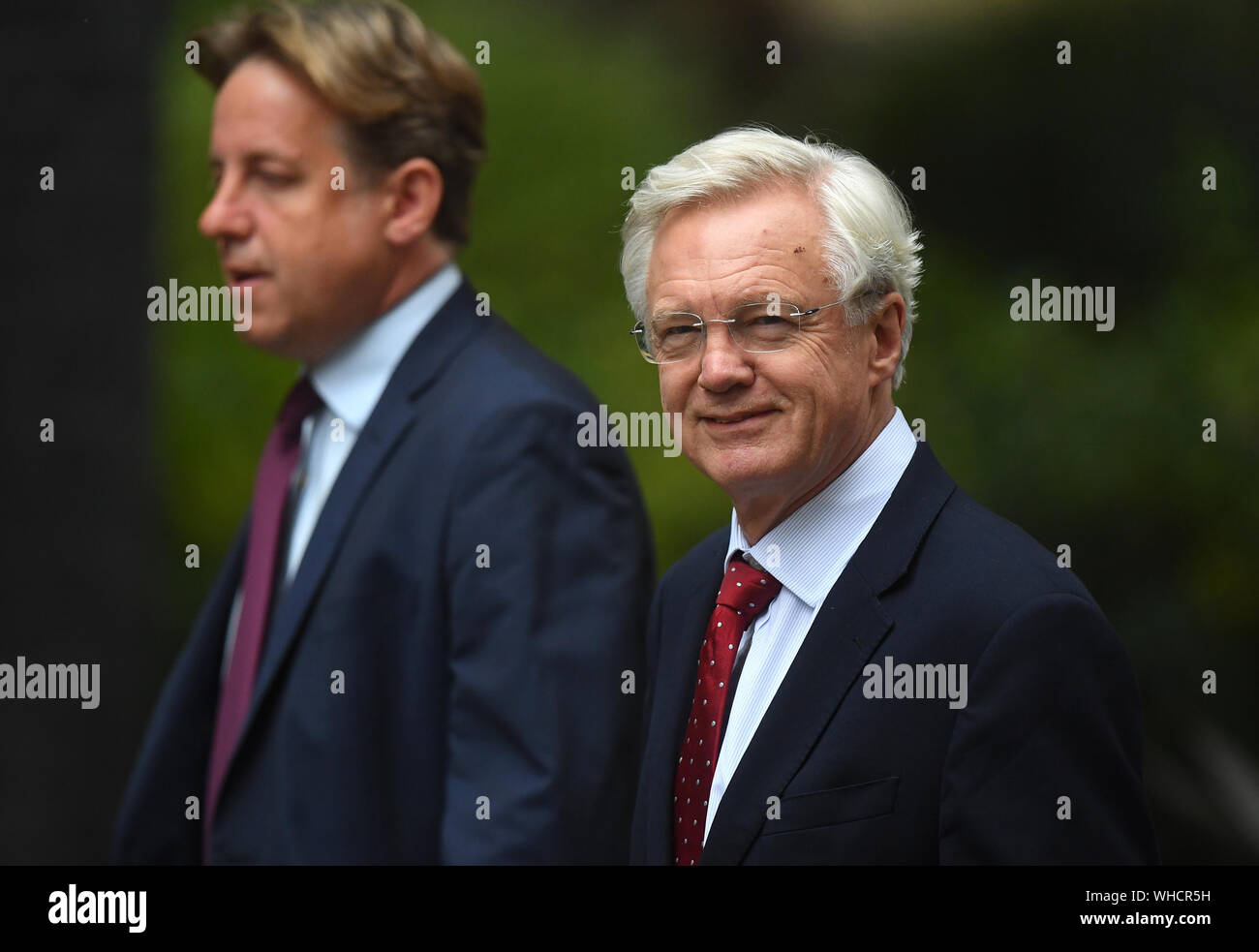 Marcus Fysh, MP (left) and David Davis, MP (right) arriving for a ...