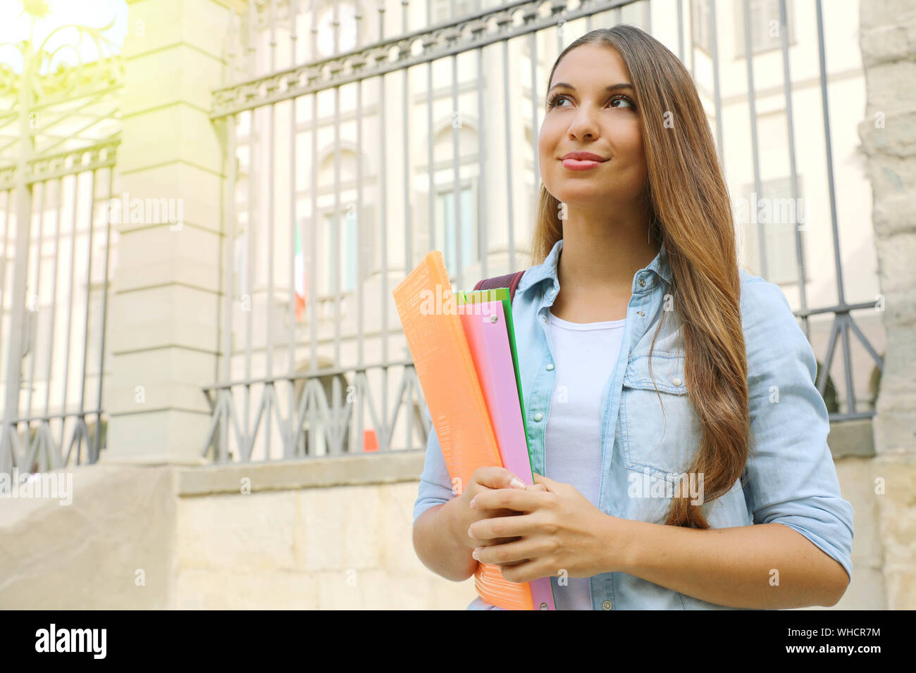 Teen girl folders hi-res stock photography and images - Alamy
