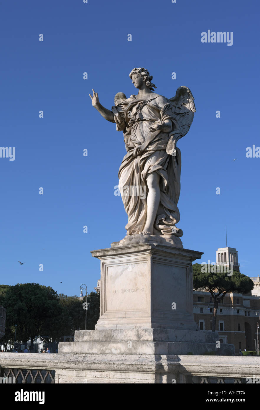 Angel with the Cross on Bridge of Angels (Ponte Sant'Angelo), Rome ...