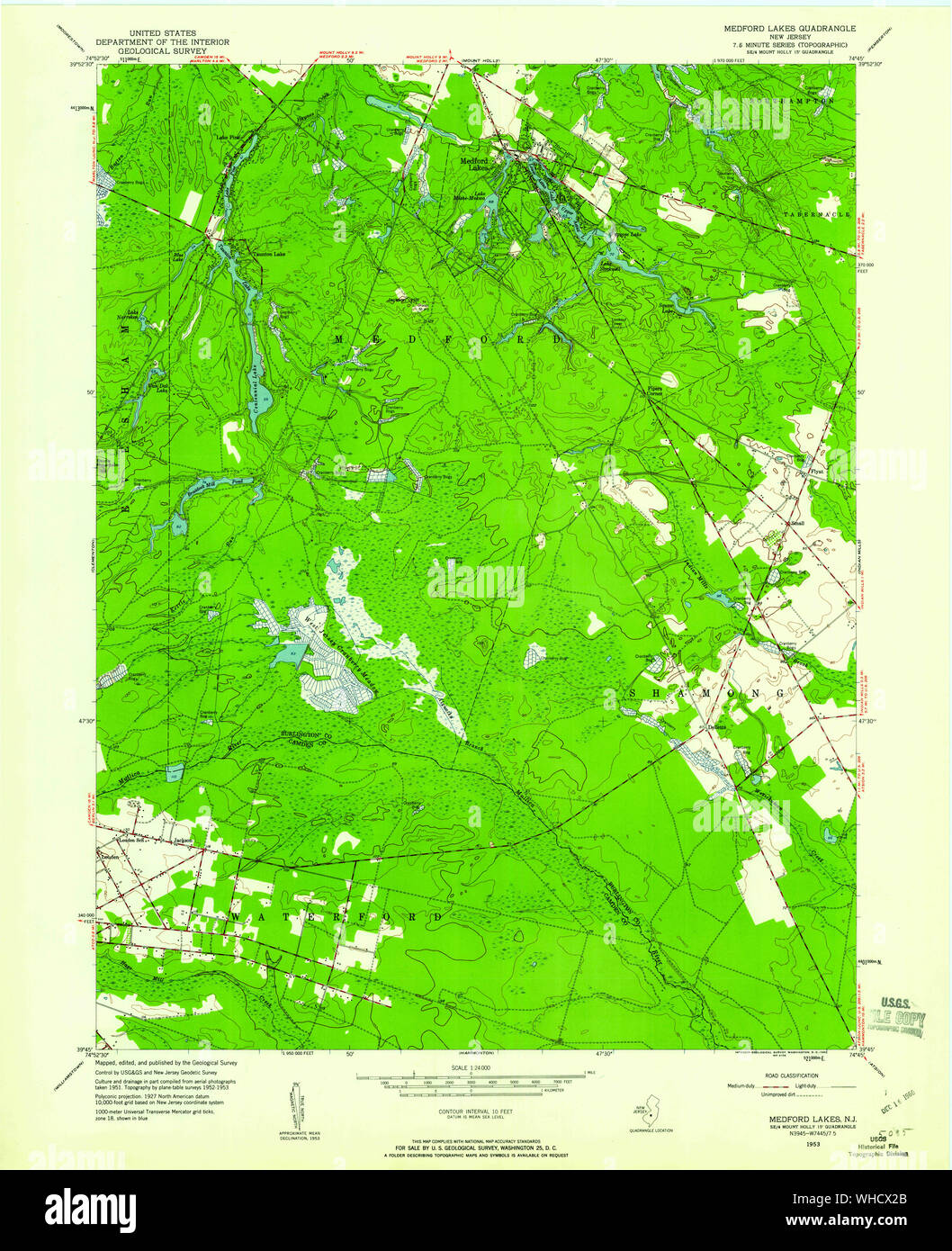 Map of medford new jersey hi-res stock photography and images - Alamy