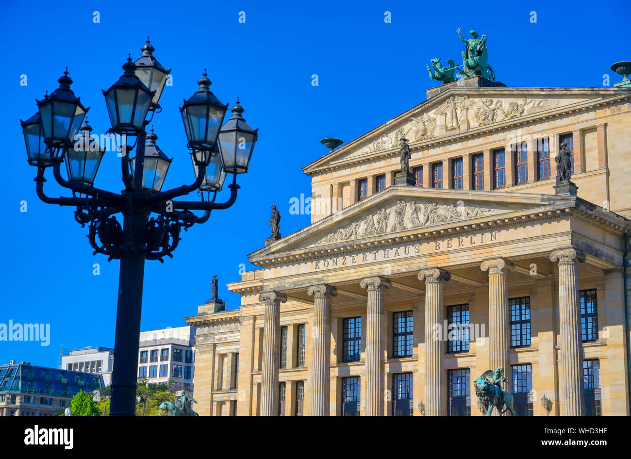 The Gendarmenmarkt square in Berlin, Germany which houses the Berlin ...