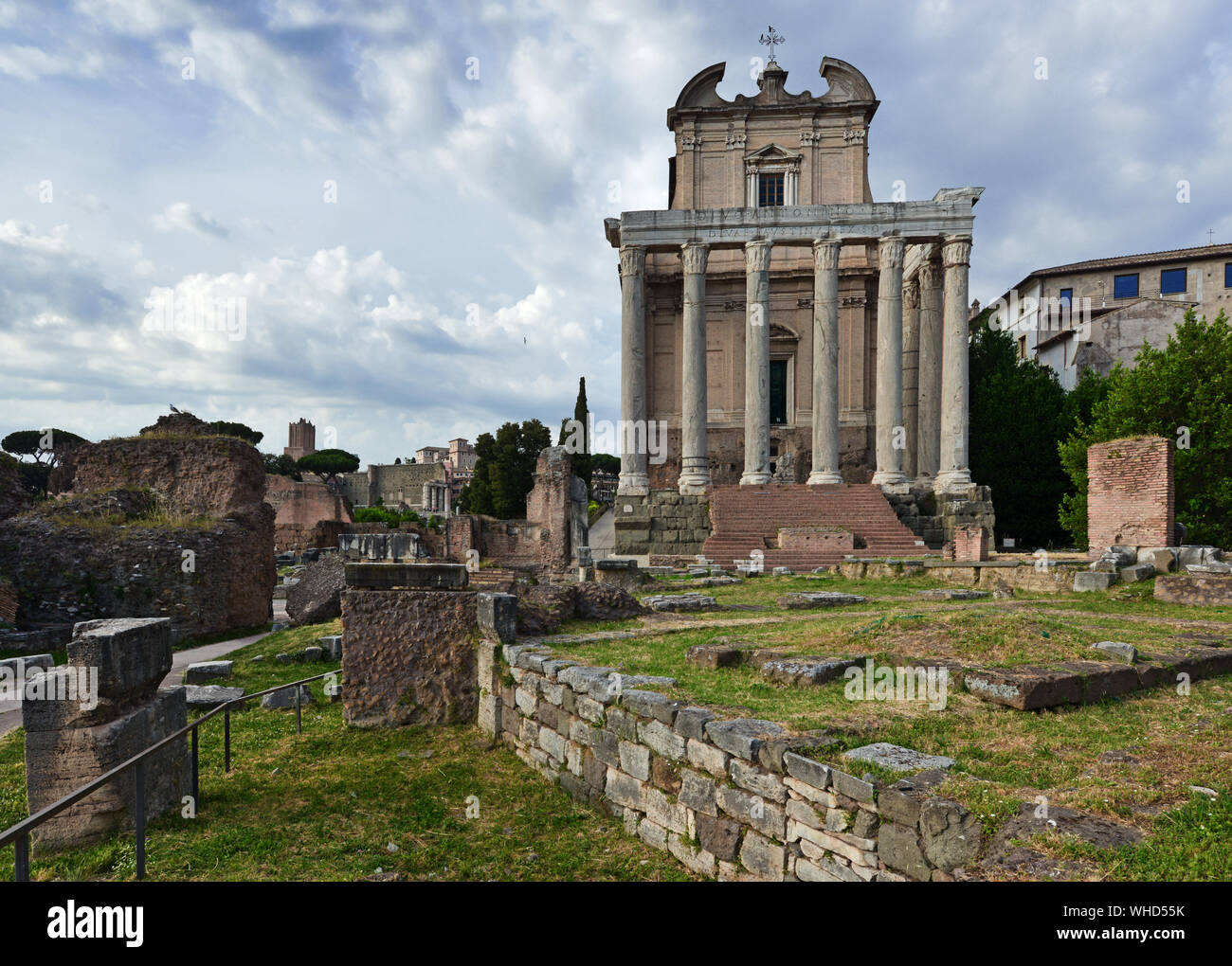 Faustina temple hi-res stock photography and images - Alamy