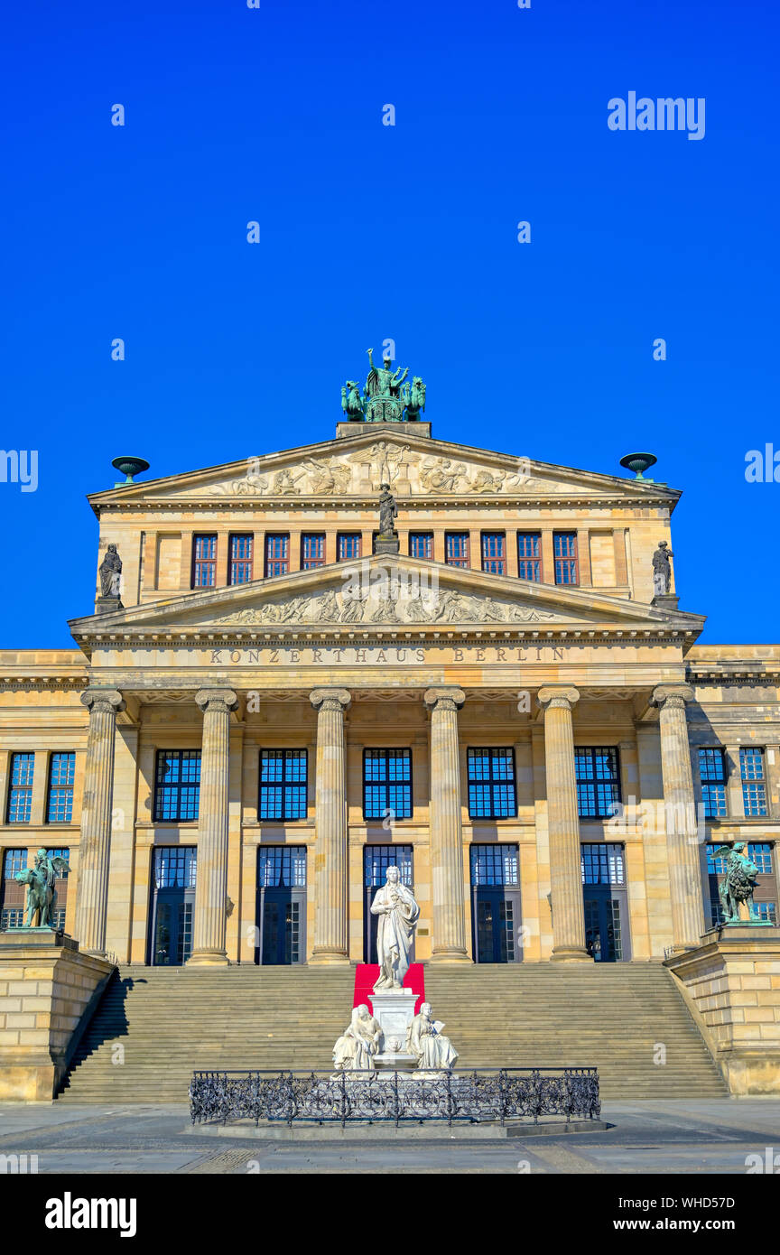 The Gendarmenmarkt square in Berlin, Germany which houses the Berlin ...