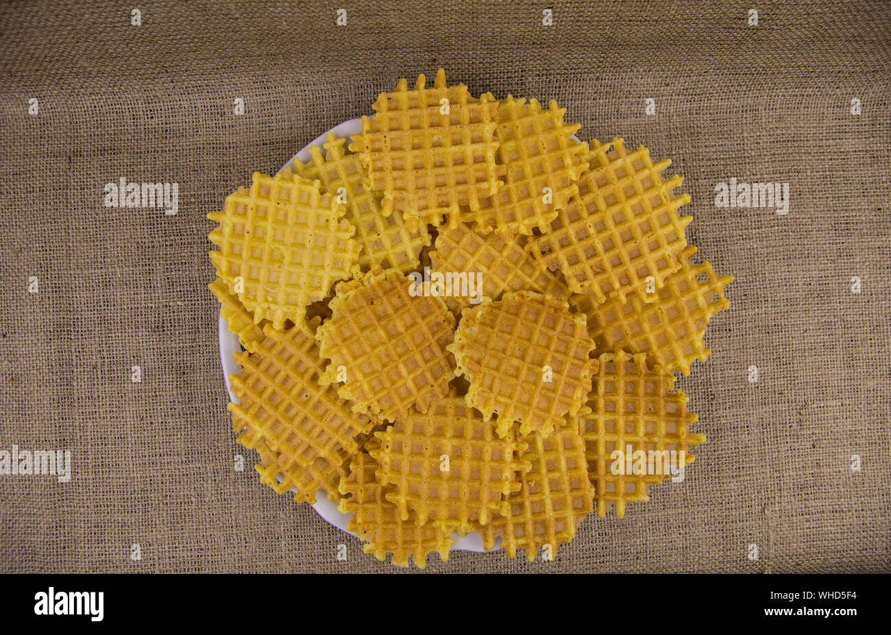 cookies laid out on a large plate, there is free space to fill Stock ...