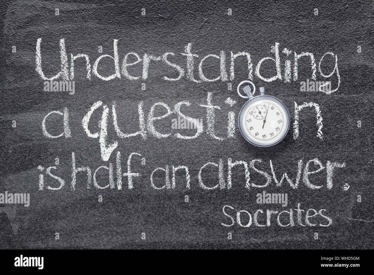 Understanding a question is half an answer - quote of ancient Greek ...