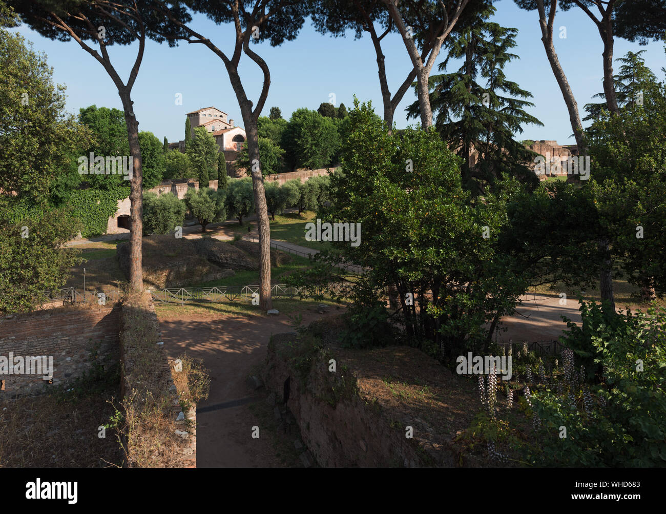 Farnese Gardens on the Palatine Hill, Rome, Italy Stock Photo - Alamy