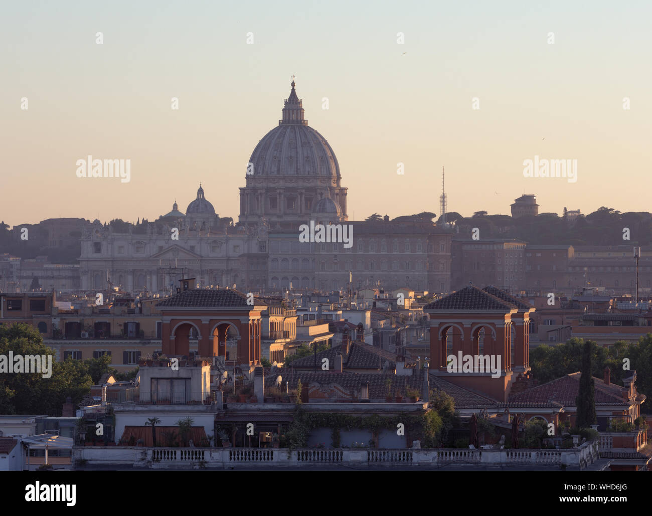 View from the Pincio Hill to Vatican, Rome, Italy Stock Photo - Alamy
