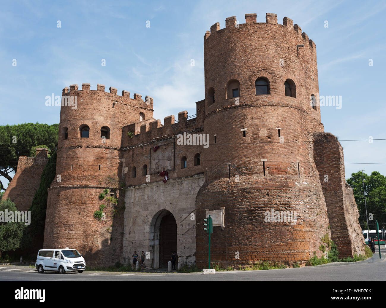 San Paolo Gate, Rome, Italia. 4th century Stock Photo - Alamy