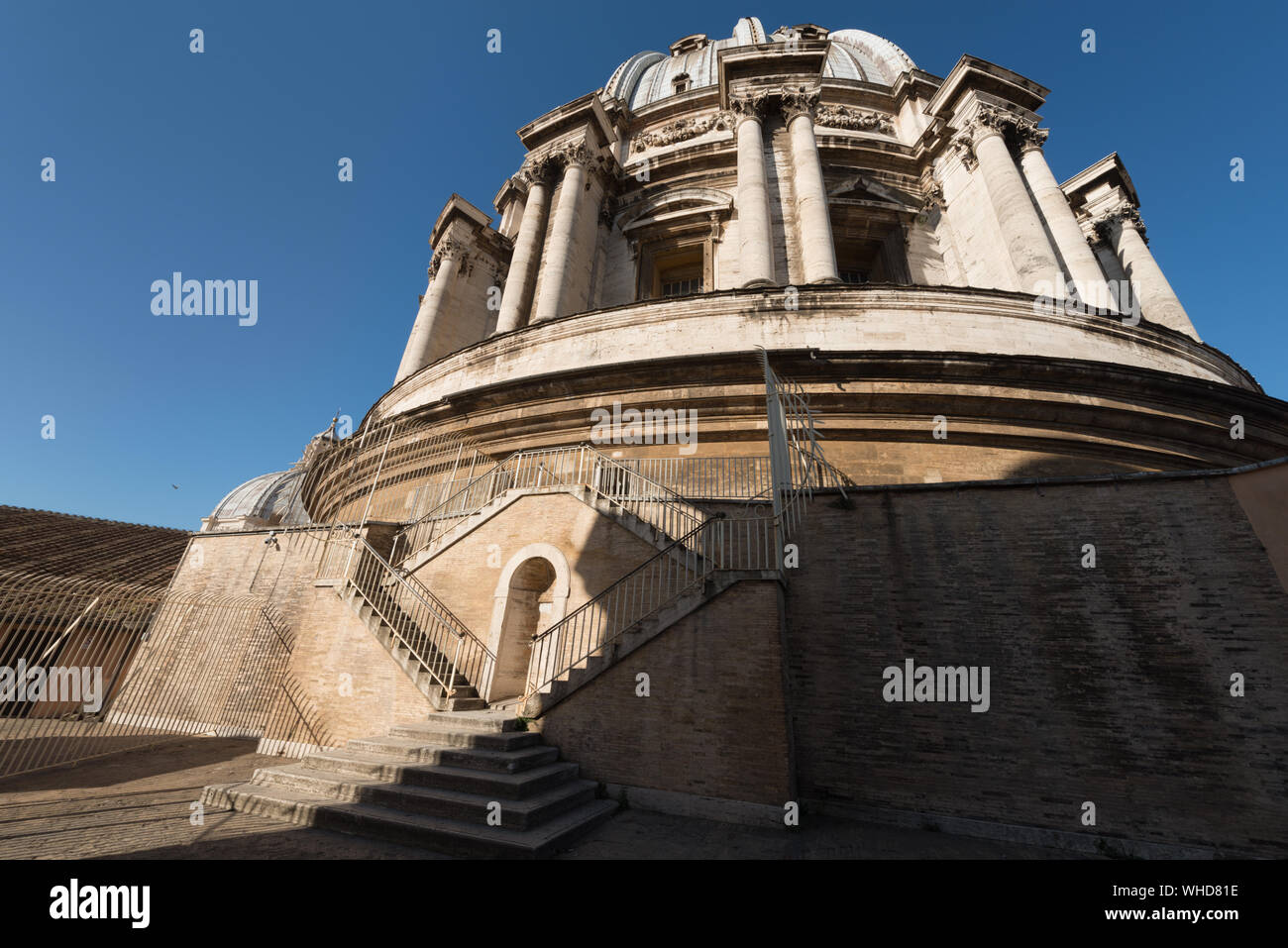 Dome of St. Peter Basilica in Vatican. View from the roof Stock Photo ...