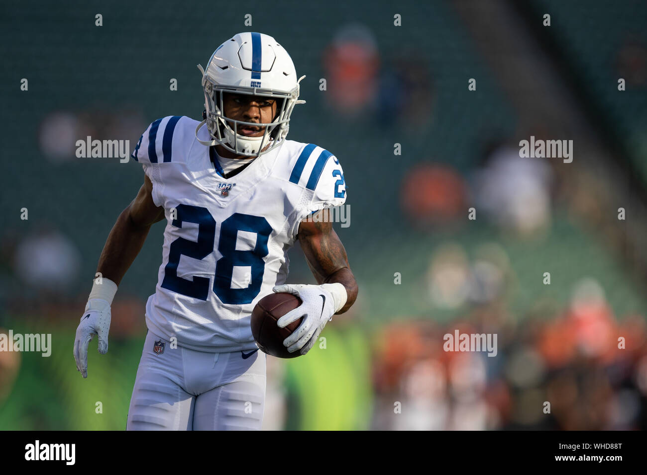 August 29, 2019: Indianapolis Colts cornerback Chris Milton (28) during ...