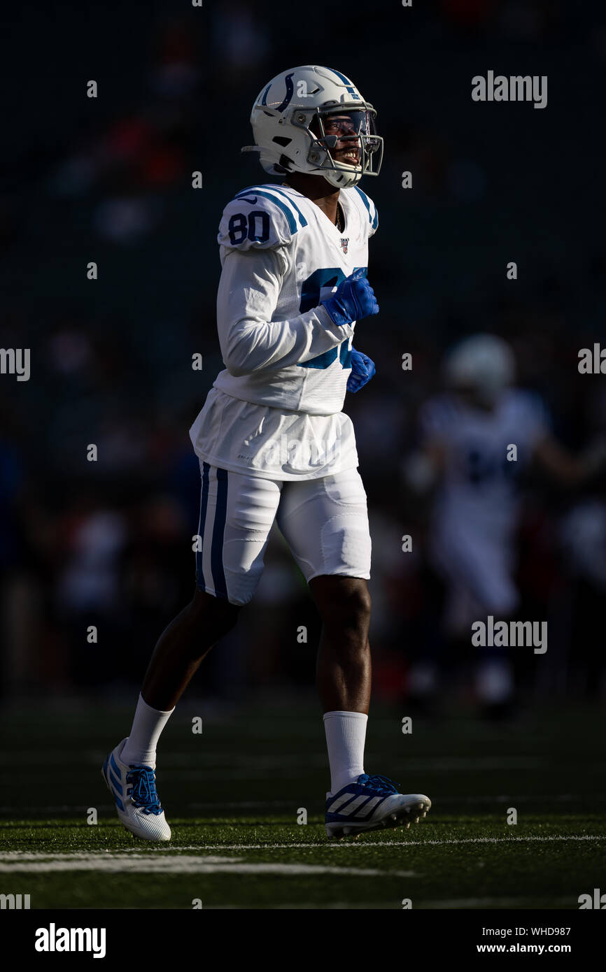 August 29, 2019: Indianapolis Colts wide receiver Chester Rogers (80 ...