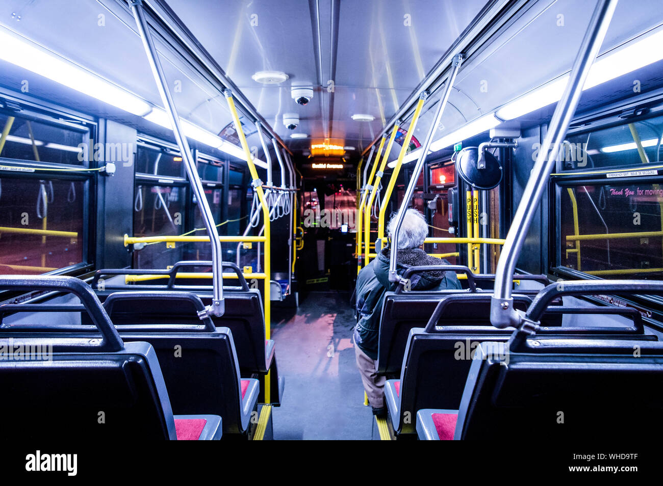 Interior illuminated bus bus hi-res stock photography and images - Alamy