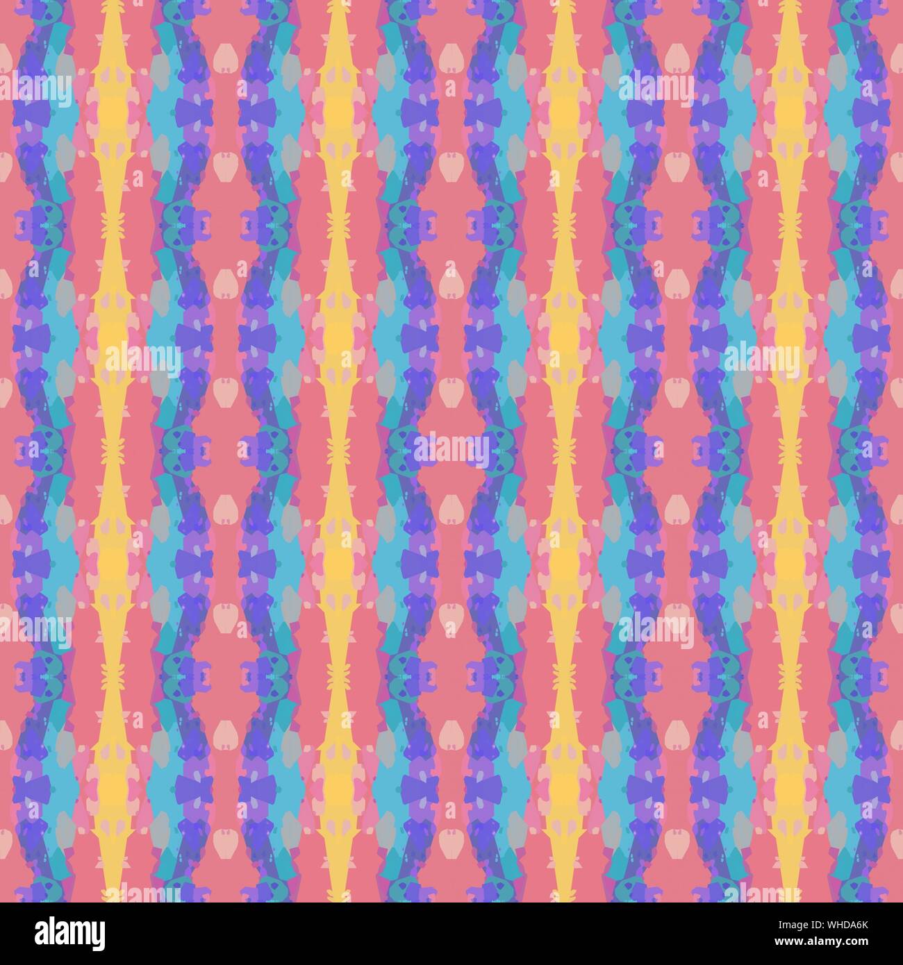 colorful seamless pattern with pale violet red, corn flower blue and ...