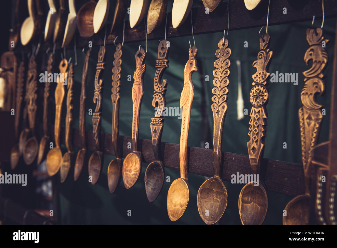 Hanging wooden spoon hi-res stock photography and images - Alamy