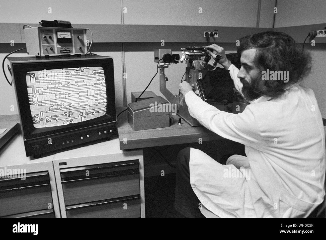 Olivetti plant in Ivrea (Italy), production of personal computers (year ...