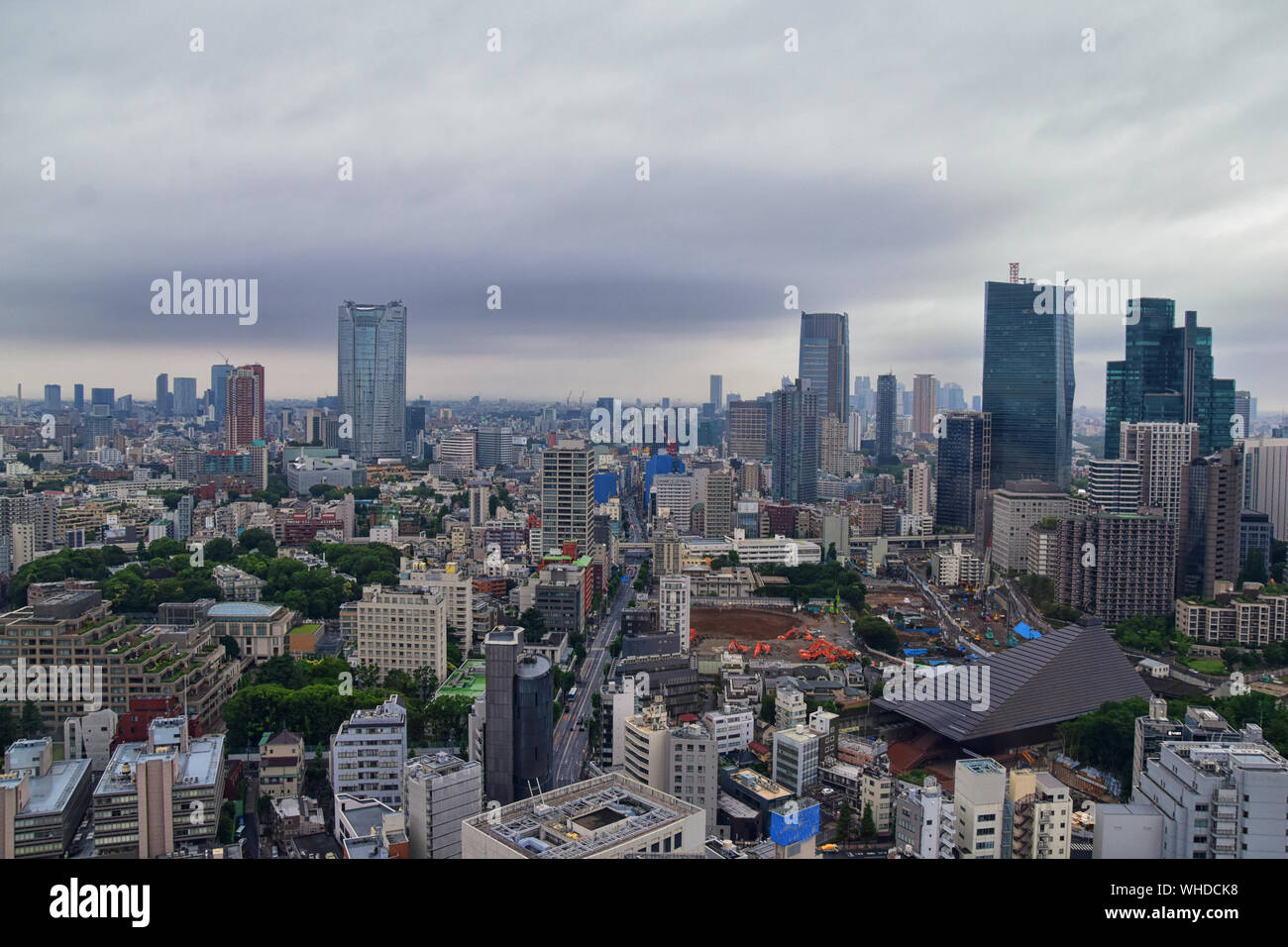 Tokyo Japan skylines and skyscrapers buildings, aerial view, around ...