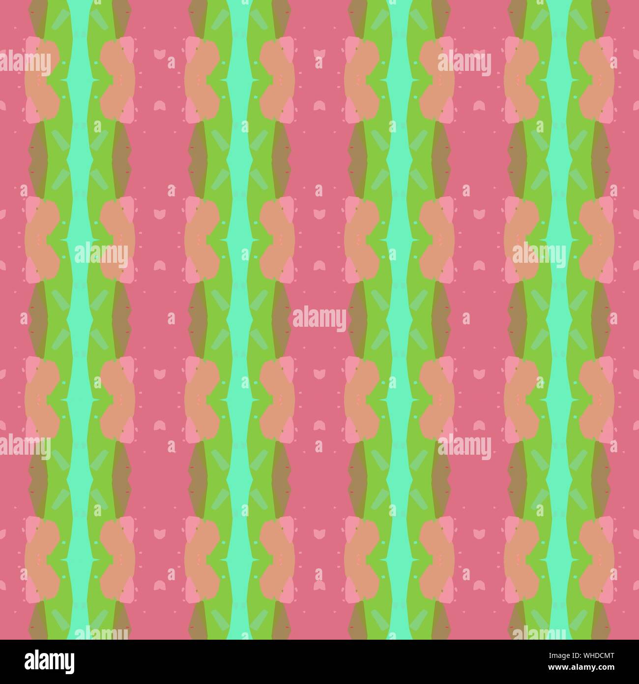 seamless pattern with light coral, yellow green and medium aqua marine ...