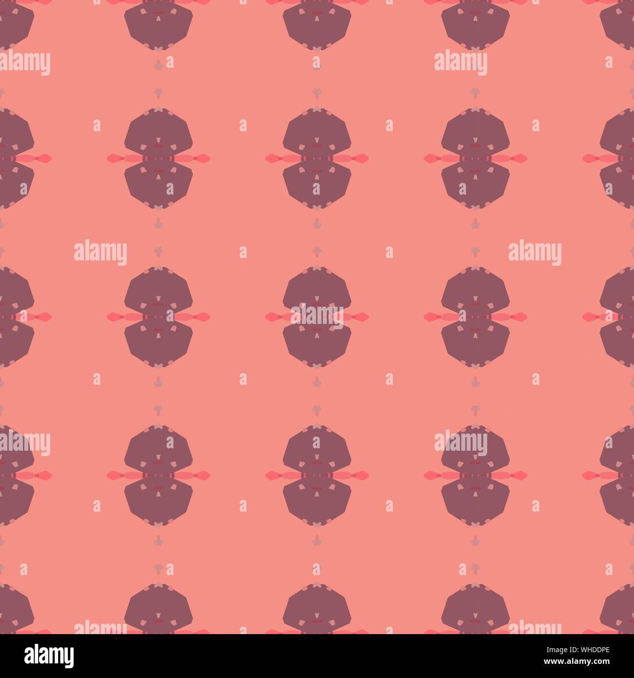 seamless pattern with dark salmon, pastel brown and salmon colors ...