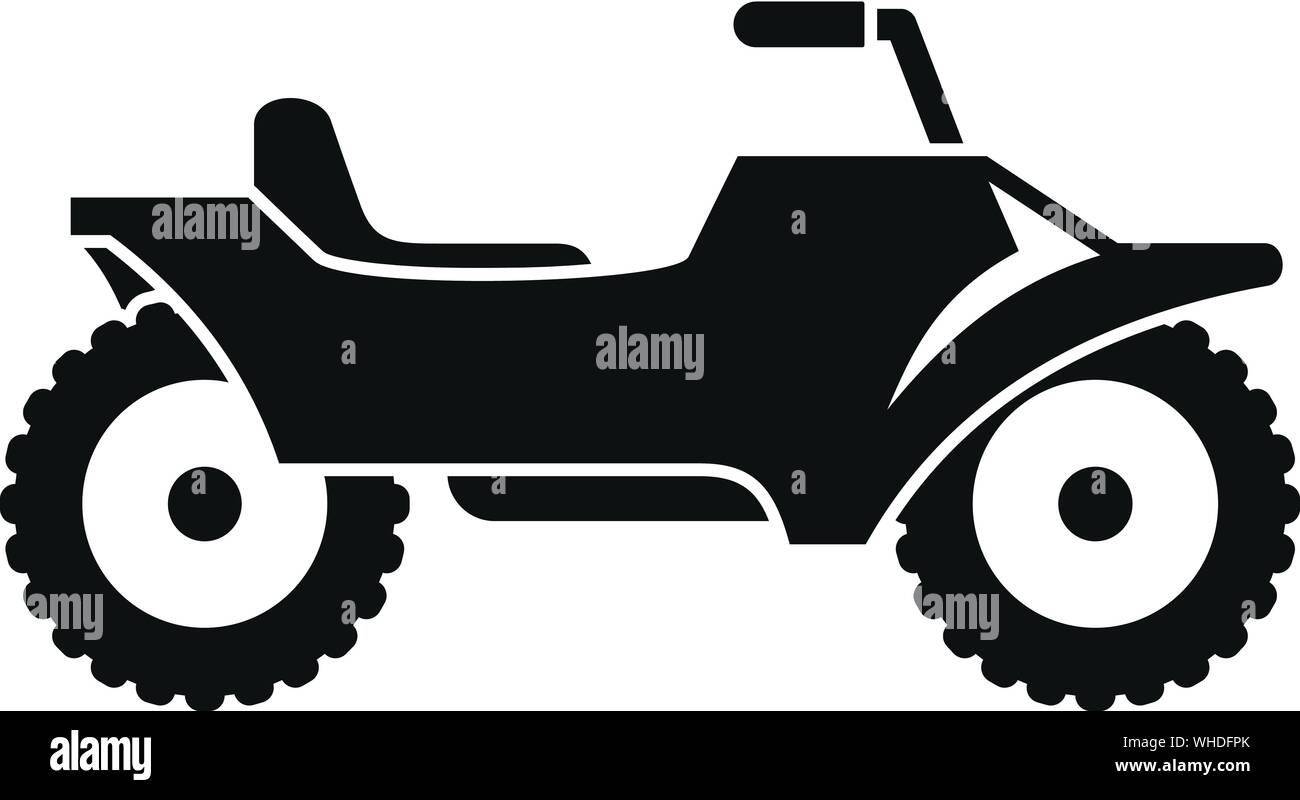Desert quad bike icon. Simple illustration of desert quad bike vector ...