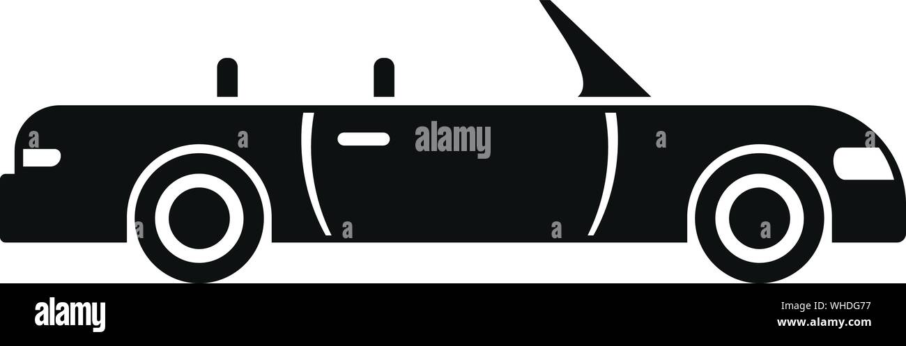 Cabriolet icon. Simple illustration of cabriolet vector icon for web ...