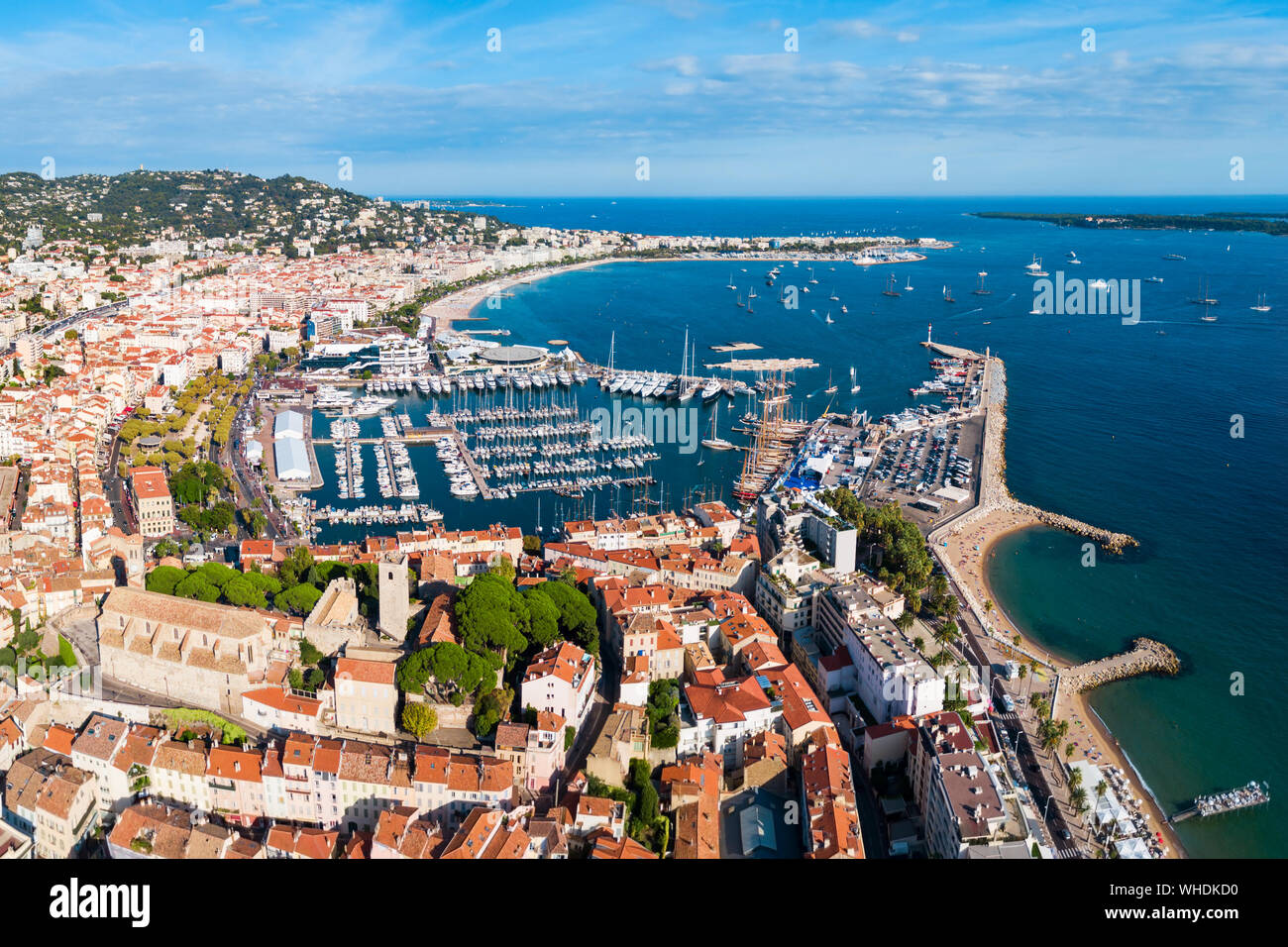 Aerial view of cannes, france hi-res stock photography and images - Alamy