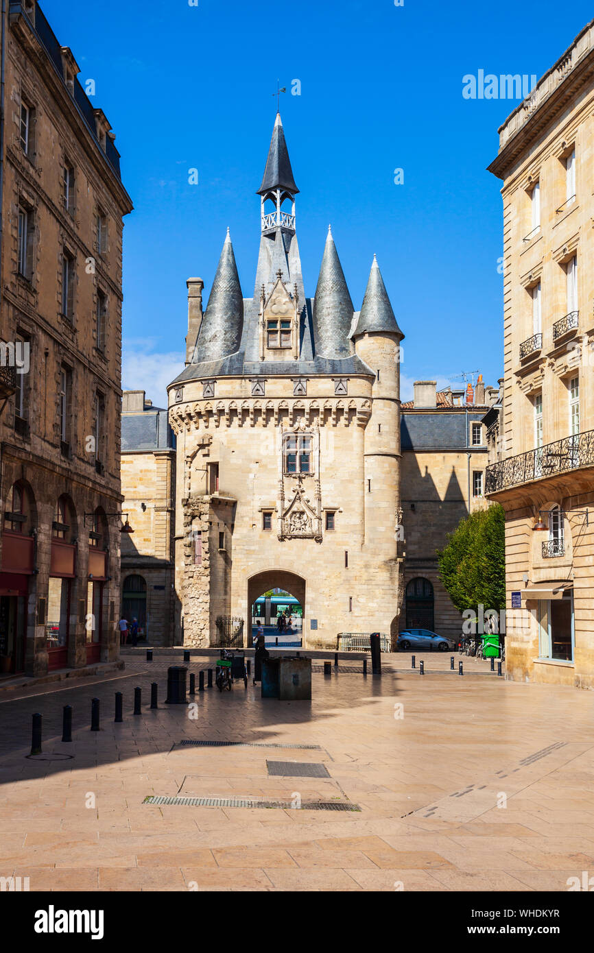 La porte Cailhau or Calhau Gate is a monument located in Bordeaux city ...