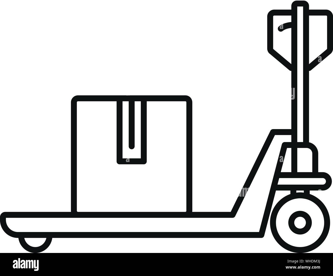 Warehouse lift icon. Outline warehouse lift vector icon for web design ...
