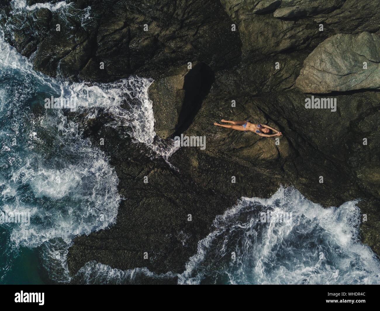 Woman face down in water hi-res stock photography and images - Alamy